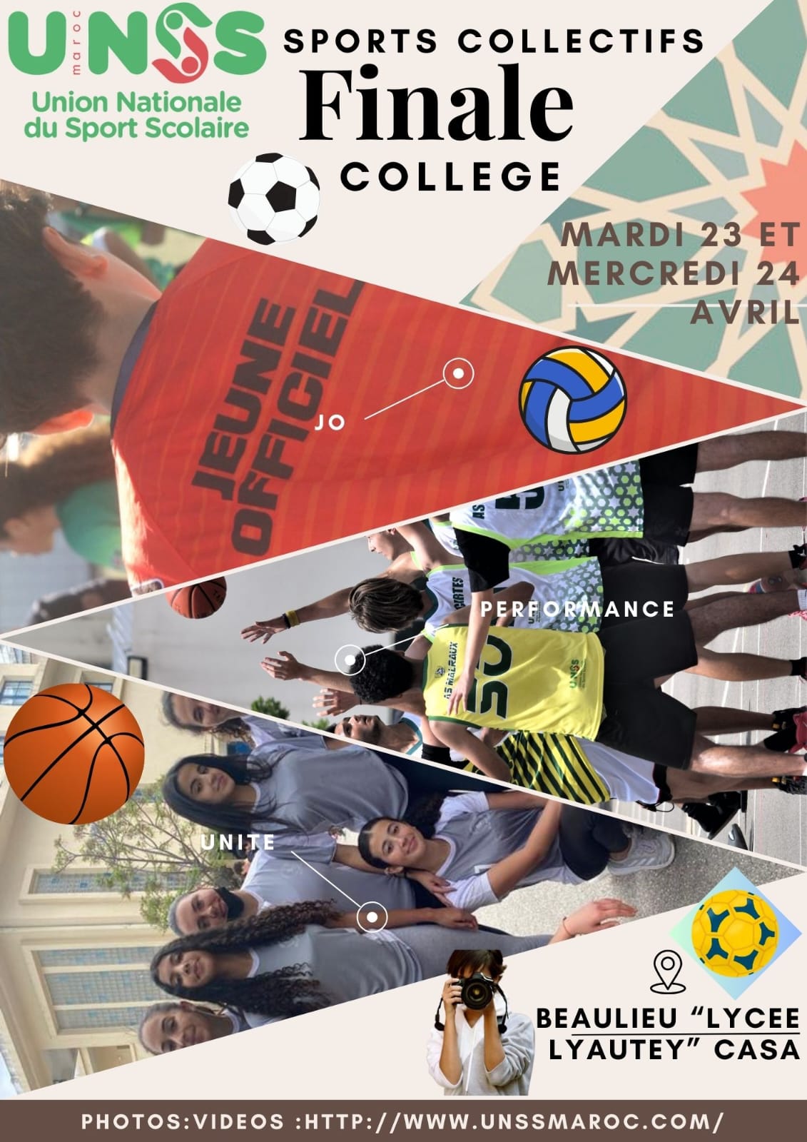 UNSS : Finales nationales des sports collectifs XVIème édition – Lycée ...